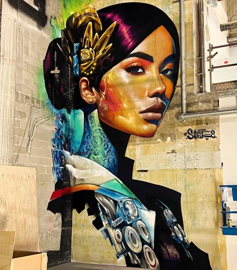 Mural by Sofles at Urban Climb in Australia | STREET ART UTOPIA