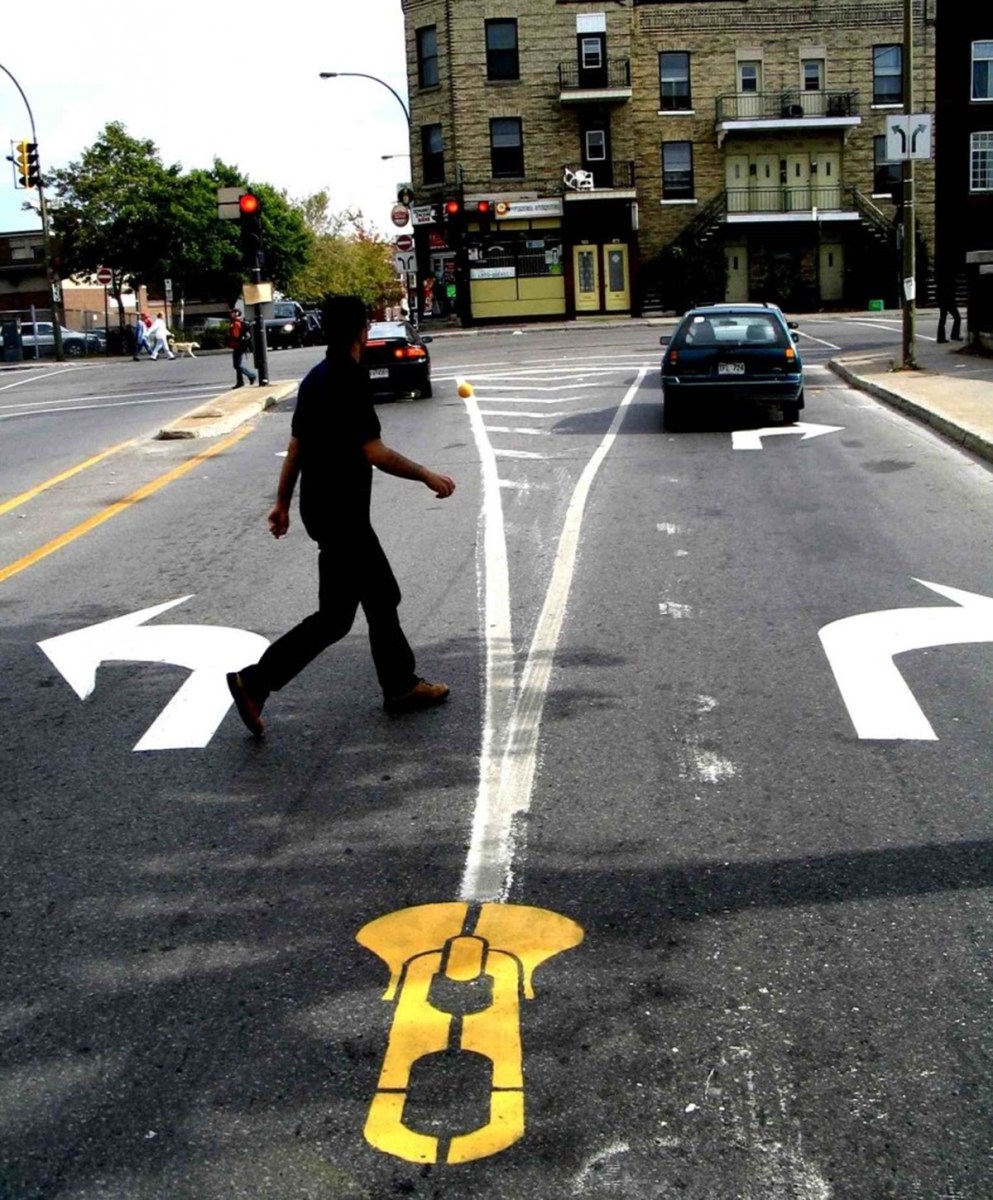 Roadsworth: The Visionary Street Artist - STREET ART UTOPIA