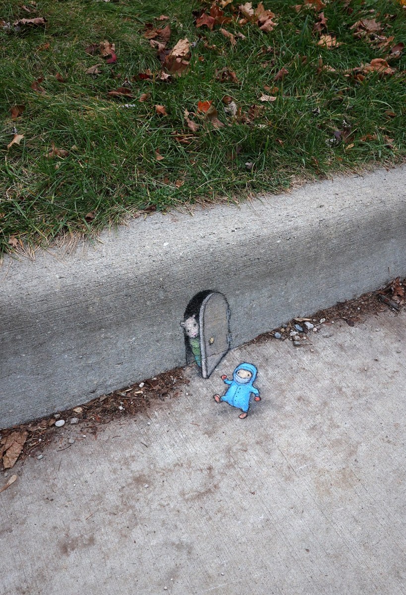 Christmas Magic and Beyond: The Cute Chalk Art of David Zinn - STREET ...