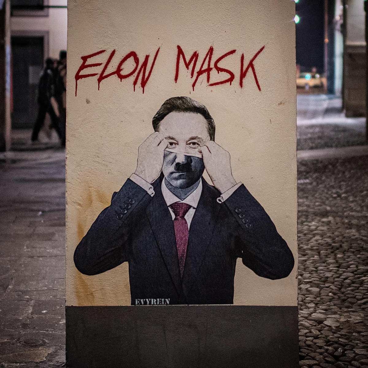 Elon Mask: Street Art Takes Aim at Musk’s Controversial Salute and Far ...