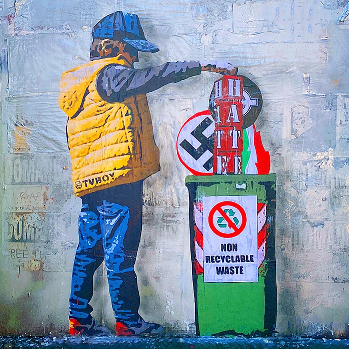 TVBOY’s Latest Street Art Takes on Trump, Musk & Power - STREET ART UTOPIA