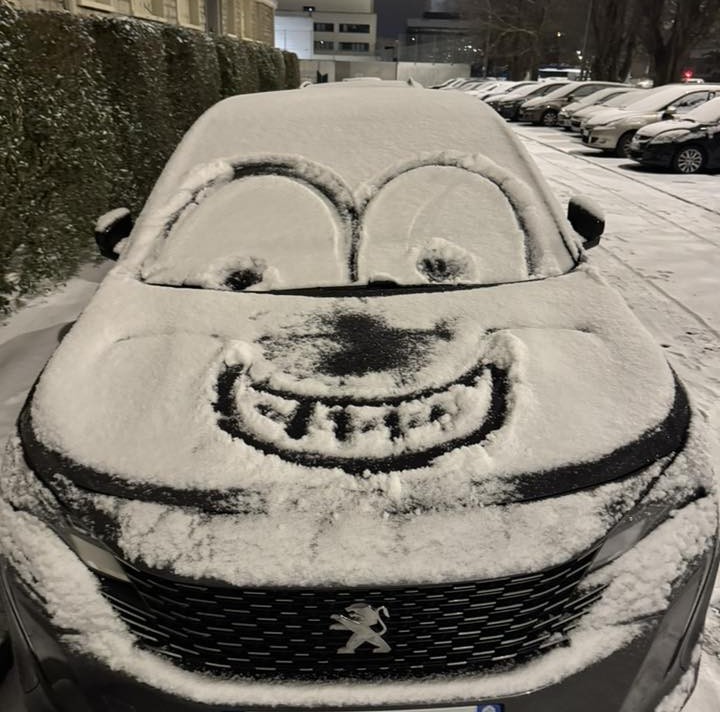 Cars With Attitude: 10 Hilarious Snow Transformations - STREET ART UTOPIA