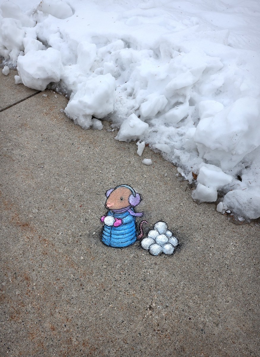 They Look Alive (19 Photos Of Art by David Zinn) - STREET ART UTOPIA