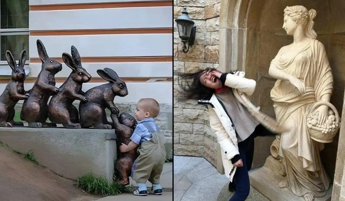 Playing With Statues (40 Photos) - STREET ART UTOPIA